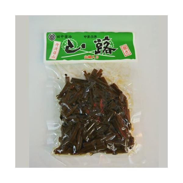 山蕗のほろ苦い風味を大切に炊き上げました。大正9年創業、地元篠山の醤油屋さんが作る、大手醸造会社にはない素朴な味わい。素材の風味をそのままに、風味よく仕上げた逸品です。あたたかいご飯や、おにぎり、お茶漬けでお召し上がりください。●内容量：7...