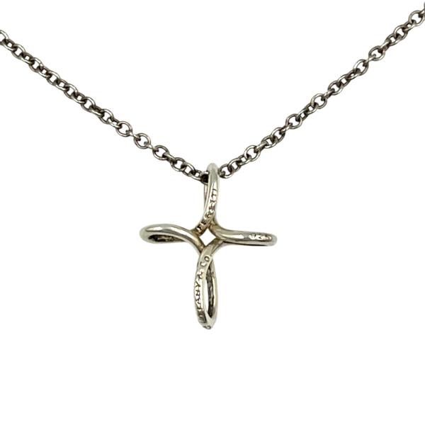 【商品番号】ITNA98ZTPG6G【ブランド】ティファニー（TIFFANY&amp;Co.）【アイテム】ネックレス【モデル】オープンクロス【素材】シルバー925【サイズ】全長：約49cmトップW約17mm x H約20mm【付属品】保存箱...