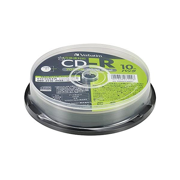 品種:データ用 CD-R容量:700MB1回記録用盤面印刷:○ホワイト / 範囲:23mm-118mmワイド倍速:48倍速、ケース:スピンドルケース、入り数:10枚