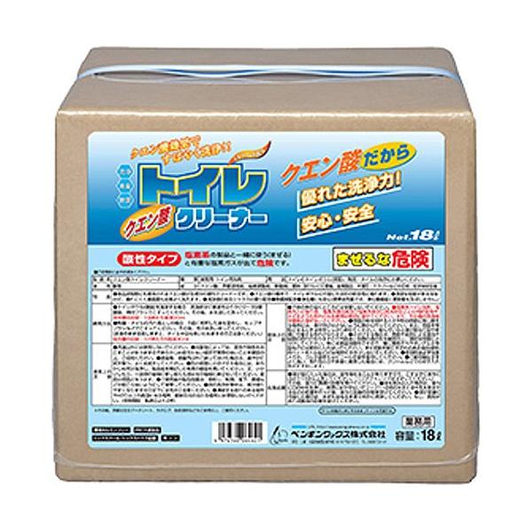 ■メーカー名■ ペンギンワックス■商品名■ クエン酸トイレクリーナー■容量■ 18L ■JANコード■ --■配送区分■ 送料無料■使用者区分■ 業務用■検索ワード■