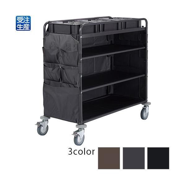 ■メーカー名■ テラモト■商品名■ ホテルリネンワゴン■規格■ L■サイズ■ 本体：約W558×D1160×H1100mm(W・Dはキャスター含まず)　　　　　 樹脂製ボックス：約W358×D358×H103mm(内部深さ94mm)■重量■...