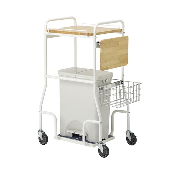 ■メーカー名■ テラモト■商品名■ おむつ回収カート2■サイズ■ テーブル展開時：約W490×D860×H1078mm　　　　　 テーブル収納時(バスケット込)：約W490×D813×H1078mm　　　　　 天板のサイズ：約W456×D4...