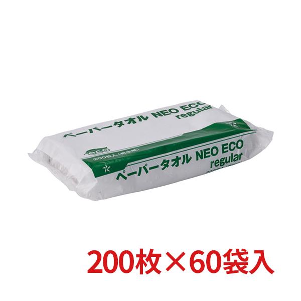 ■メーカー名■ テラモト■商品名■  ペーパータオルNEOECOレギュラー(ケース販売)■入数■ 1ケース60袋入(1袋200枚入)■シートサイズ■ 約220×220mm(折りたたみサイズ：約110×220mm)■JANコード■ -■製品コ...
