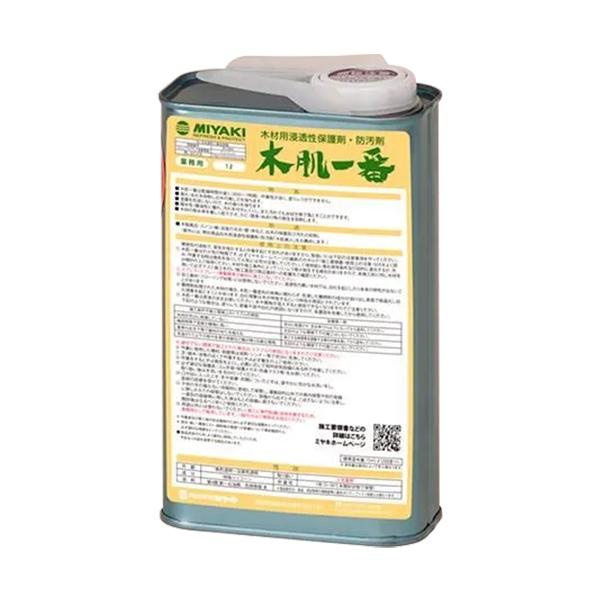 ■メーカー名■ ミヤキ■商品名■ 木肌一番■容量■ 1L■JANコード■ --■使用者区分■ 業務用■検索ワード■白木の保護 木材保護