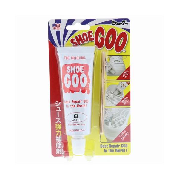 商品番号　SHOE GOO-WHITE　　　　　　　　　　　商品名　　シューグー　白販売価格　\1,870100g誰にでも簡単にビジネスシューズ、スニーカー等のすり減ったかかとやソールの完全補修！肉盛りに！！靴を履き続けることにより、かかと...