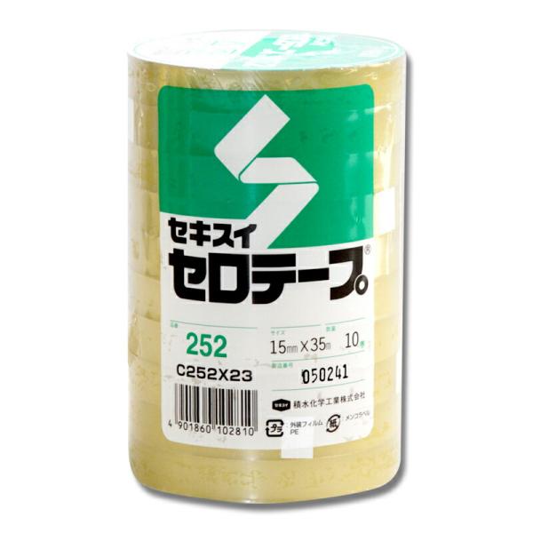 セロテープはパルプから生まれた天然素材を使った、地球に優しいテープです。<br><br>基材：セロハン<br>粘着剤：ゴム系<br>幅、巻数：15mm×35m<br>　<br...