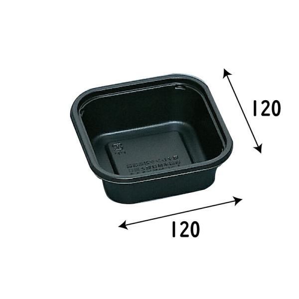 サイズ　外寸120×120×深さ40（ふた高さ10）mm<br>材質　PPF<br>入数　50枚<br>耐熱温度　130度<br>電子レンジ対応<br>ごはん目安　120ｇ<...