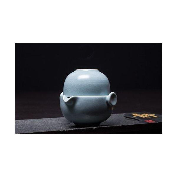 茶道具 セット 中国 茶器  急須★中国茶を楽しむためのフルセットです!★本格的な工夫茶でティータイムという方には、まず揃えておきたい茶器が揃っています!◆商品詳細◆●材　質:磁●セット内容: 　茶壷×1(長さ10.3cm×高さ6.3cm、...