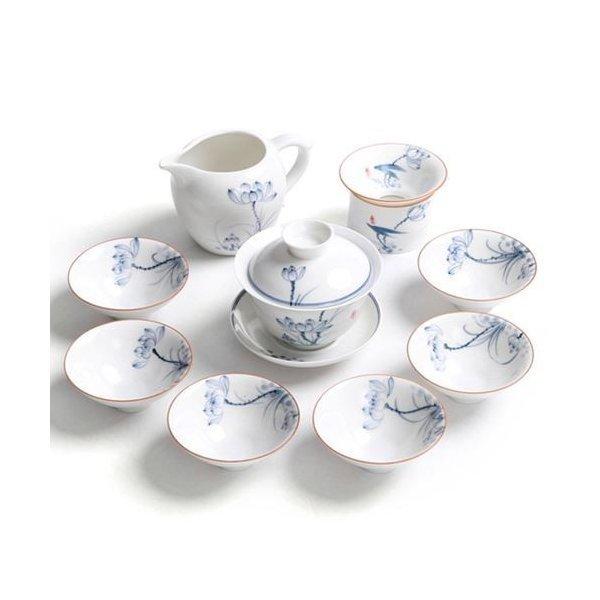 茶道具 セット 中国 茶器  急須★中国茶を楽しむためのフルセットです!★本格的な工夫茶でティータイムという方には、まず揃えておきたい茶器が揃っています!◆商品詳細◆●材　質:磁●数　量:9点セット●サイズ:画像参考●ご注意:※モニター設定...