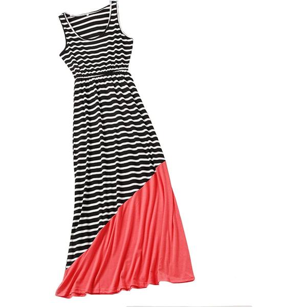 選択できるサイズ:/     S/M/L/XL素材構成: 100% PolyesterDesign Style: This Adult Dress With Striped And SleevelessPlease Contact Us B...