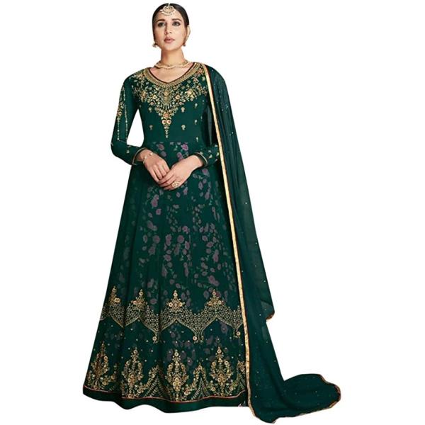 素材構成: Heavy GeorgetteSTYLE : This is Semi-stitch dress material needs sewing/stitching according to body measurements.FA...