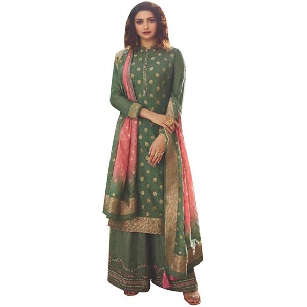 素材構成: Munga SilkSTYLE : This is Semi-stitch dress material needs sewing/stitching according to body measurements.FABRIC ...