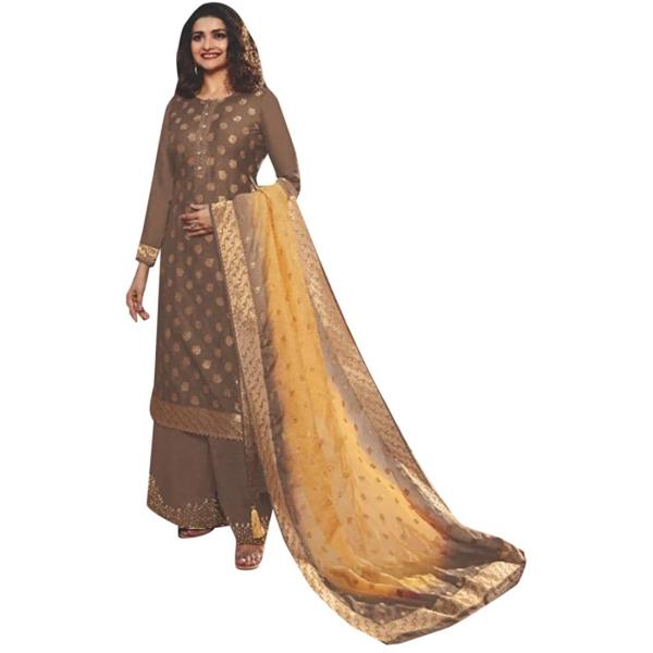 素材構成: Munga SilkSTYLE : This is Semi-stitch dress material needs sewing/stitching according to body measurements.FABRIC ...