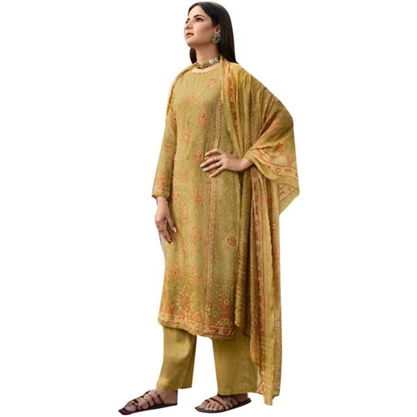 素材構成: Pure Cotton SilkSTYLE : This is Semi-stitch dress material needs sewing/stitching according to body measurements.F...