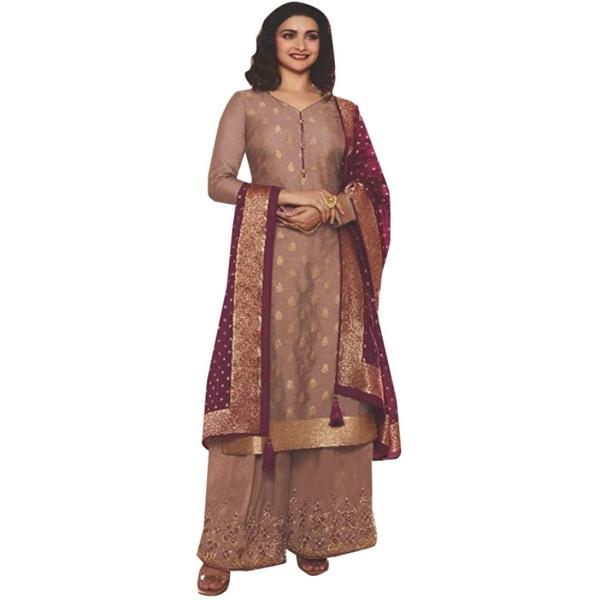 素材構成: Munga SilkSTYLE : This is Semi-stitch dress material needs sewing/stitching according to body measurements.FABRIC ...