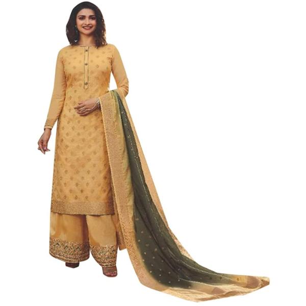 素材構成: Munga SilkSTYLE : This is Semi-stitch dress material needs sewing/stitching according to body measurements.FABRIC ...