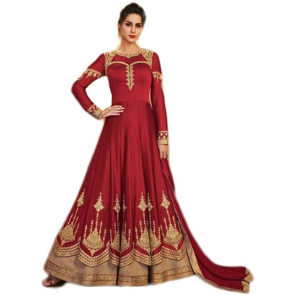 素材構成: Faux GeorgetteSTYLE : This is Semi-stitch dress material needs sewing/stitching according to body measurements.FAB...