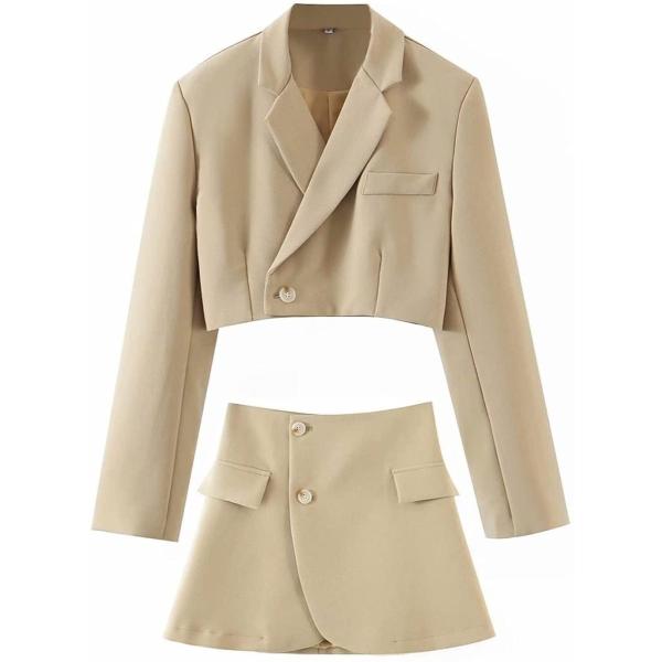 固定：ボタンスリム、長袖シーズン：春/秋女性の2ピーススーツ、春、夏、秋のためのエレガントでスマートな、スーツ。あなたがそれを専門の機会に着くとき、クラシックでユニークなデザインはあなたがそれを服装するときあなたはもっと魅力的に見えるでしょ...