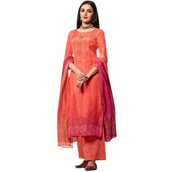 素材構成: Pure Cotton SilkSTYLE : This is Semi-stitch dress material needs sewing/stitching according to body measurements.F...