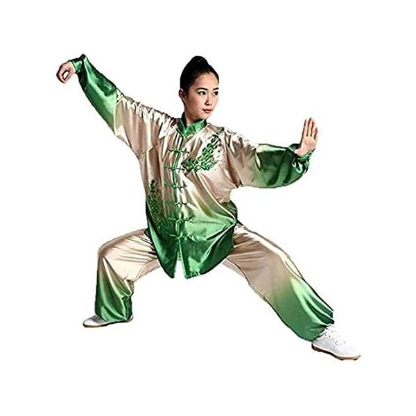 Comfortable wearing.They are soft and elegant.In Tai Chi practicing,the uniform does not fit close to the body and make ...