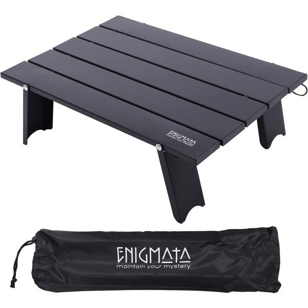 ?【組み立て簡単！コンパクト&amp;超軽量】折り畳み式のロールテーブルなので、持ち運びに便利です。付属のキャリーバックに入れれば収納場所も取りません。ソロキャンプからピクニック、ツーリングやファミリーキャンプまで、幅広く使えるミニテーブル...