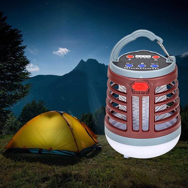 ★【3in1多機能】：１台購入３役があります。LEDランタン、蚊取り器と懐中電灯三つの機能があります。LED照明ライトだけではなく、夏になる時、電撃殺虫器になって、虫が好む波長（360-400nm）の光を点灯させ、5ｍ範囲内の蚊などを誘引し...