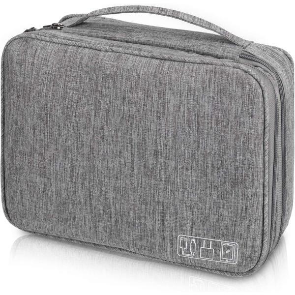 モデル番号を入力してください これが適合するか確認：【大容量】ガジェットポーチは28*21*9cmサイズ、3層の仕組み、中身は5つのメッシュポケット、2つの収納ストラップ、3つのパーティションを付けますので、平素の小物やデジタル製品やオフィ...