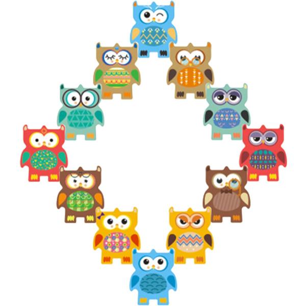 ?お子様のお気に入り: フクロウのスタッキングブロックおもちゃで、楽しい冒険の世界に足を踏み入れてください。このおもちゃは、子供たちが気に入る魅力的で魅力的なデザインを持っています。繊細で魅力的なこのフクロウのおもちゃは、男の子も女の子もき...