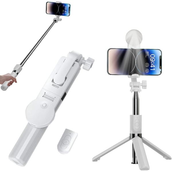 アンチシェイク自撮り棒は、動きや風の強い状況でも安定した手ぶれのない写真を撮ることができます。セット内容：手振れ防止自撮り棒1個セット カラー：ホワイト サイズ：伸長時1.1m、収縮時19cm 材質：ステンレス鋼 三脚と一脚は自由に変換でき...