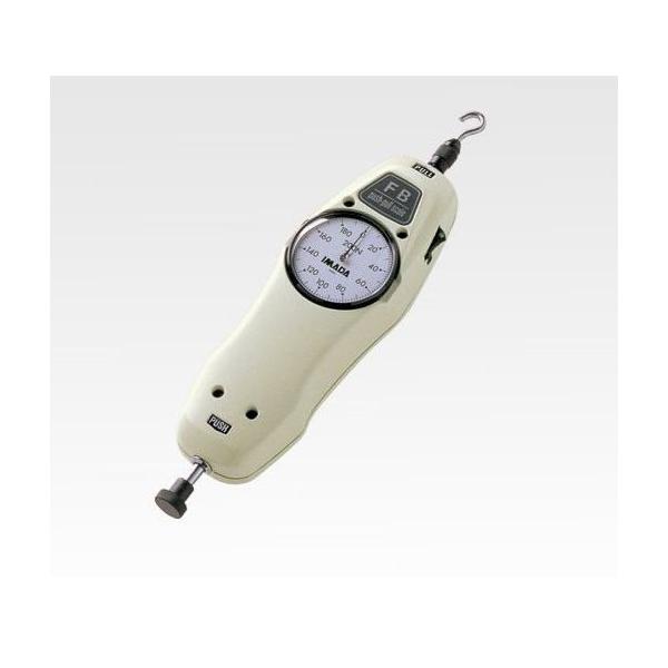 タッチパネルやキーボードのクリック操作力（タッチ力）の測定やテープの接着力やシール類の引き剥がし強度測定に・安価な普及型で、手軽にご利用可能・止め針機構付でピーク値を計測可能・指針ゼロ点調整機構付でアタチメント等の重量の補正(風袋引き)が可能