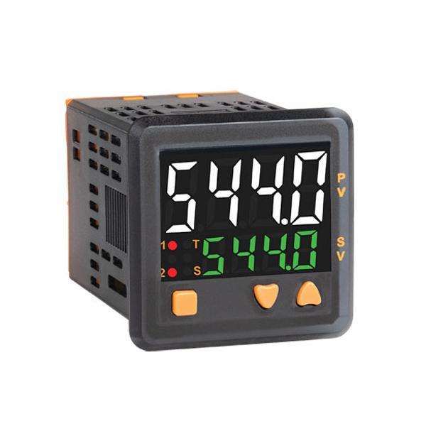 センサー入力：熱電対（J,K,T,R,S）/ 測温抵抗体（PT100）52 mm×52 mm 奥行82 mmのデジタル温度調節器見やすい文字高 約15 mm■ 4桁デュアルディスプレイ■ PV値：白色LED / 文字高 15.3mm■ SV...