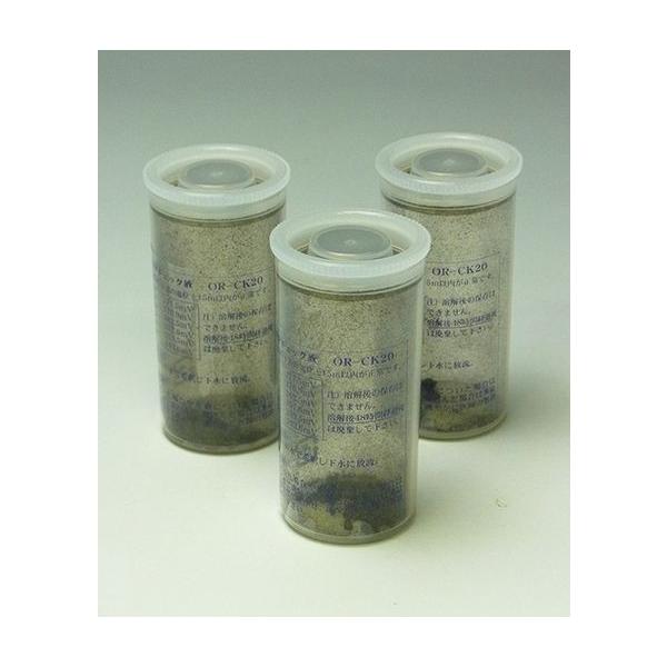 【ORP電極センサーチェックOR-CK20の特長】●時間や手間をかけずに酸化還元電位計の検査液の作成が可能●酸化還元電位計の電極のチェックが、直接電極を浸漬するだけで可能●検査液の廃棄も簡単：10倍以上の水で希釈し、放流●屋外での使用にも便...