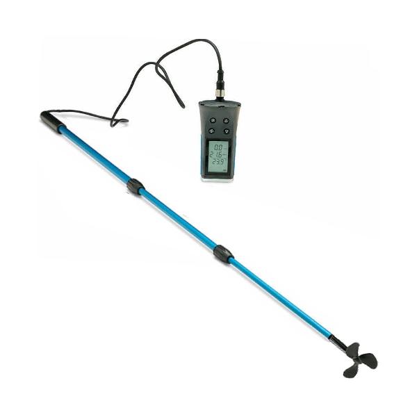 液体の流れを測定するプロペラ式流水河川・灌漑用水路・潮流・排水路などで採用■ 伸縮ポールの先端は可動し延長できます　（ポール径：直径33 mm　ポール長： 540〜920 mm ）■ メモリ機能つき■ 特定の記録期間を設定し、記録期間ごとに...