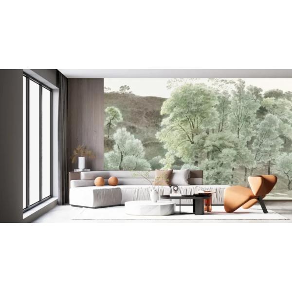 《自社規格サイズ》【新商品】　従来の壁紙にはないユニークなデザインを持つパブリックドメイン製品を自社で製作し提供しています。＜商品名＞　ジョセフス・アウグストゥス・クニップ Bomen in de omgeving van Subiaco（...