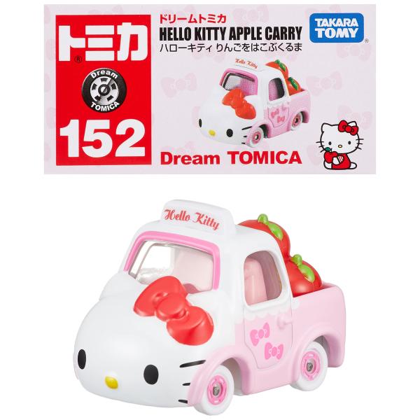 タカラトミー『 トミカ ドリームトミカ No.152 ハローキティりんごをはこぶくるま 』 ミニカー 車 おもちゃ 男女両用 3歳以上 箱入り 玩具