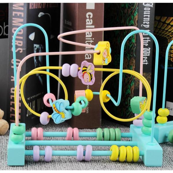 ■長く使えて楽しめる木製ビーズコースターです■先トレーニングになりますし、好奇心を刺激し創造力を育てることが出来ます。■素材木製ビーズコースター ルーピング おもちゃ中：23*15*18cm大：23.4*15*21cm■子供の知育玩具発色が...