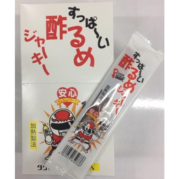 噛み応え十分です。酸っぱい味があとひくおいしさ。いかを圧縮して食べやすく切ったジャーキータイプです。ビールに、日本酒にどちらにも合います。