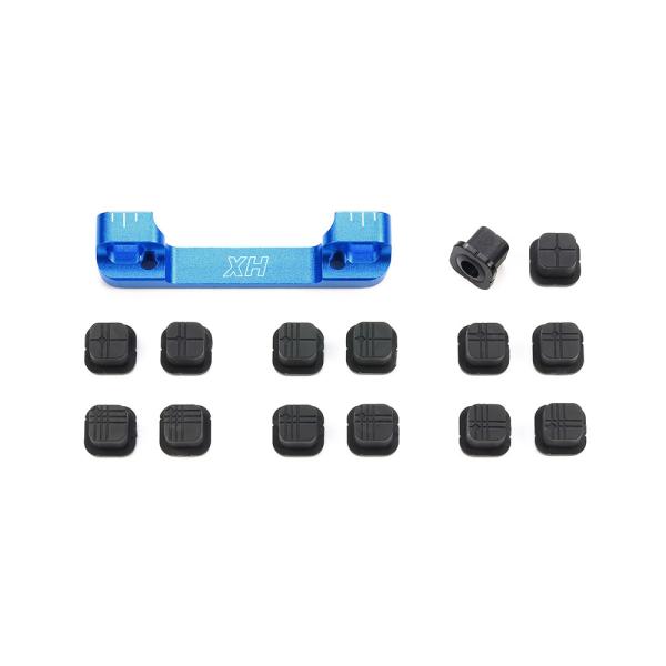 ■タミヤ適合シャーシ■・XV-02・XV-01・XV-01 PRO・XV-01T・XV-02RS PRO■商品説明■・キット標準のA1部品に換えて使用する。・アルミ製で剛性、耐久性に優れる。・サスシャフトの取付け部を樹脂製別パーツで構成。・...