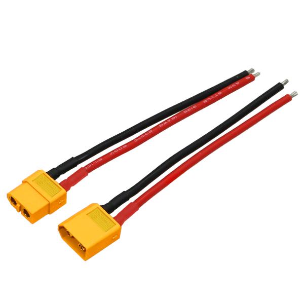 ■特徴■・連続最大電流60Aのノンスパークコネクター16AWGワイヤー10Cm付。・瞬間最大電流120A以上・「オス」「メス」セット----------------＊発送：ゆうパケット（追跡番号アリ、土日祝日配達アリ、ポスト投函）