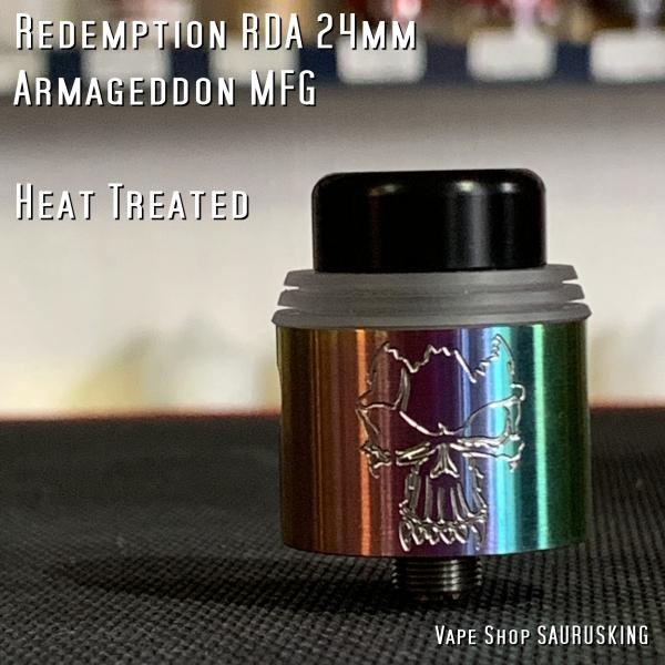 Redemption RDA 24mmApocalypseby Armageddon MFGcolor:Heat Treated●RDA仕様・サイズ：24mm径ｘ28mm高（スレッド含まず）・Cap素材：Stainless Steel・De...