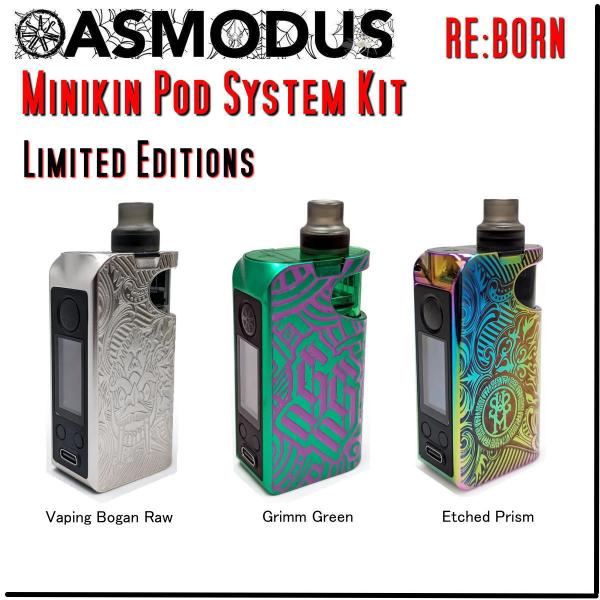 ※ネコポス発送できます（全国一律300円）　ヤマト運輸の荷物番号付きのポスト投函ですAsmodus MInikin Pod System Kitアスモダス ミニキン ポッド キットmodel：リミテッドエディション●仕様・サイズ：84 x ...