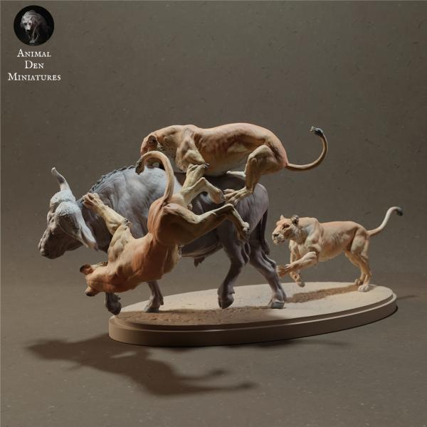 African Animal ベースサイズ：85ｘ40mmスケール：1/48材質：UVレジンデザイン：Animal Den Miniatures当商品はAnimal Den Miniaturesの商用認可を受けて当店が３Dプリントを行ってい...
