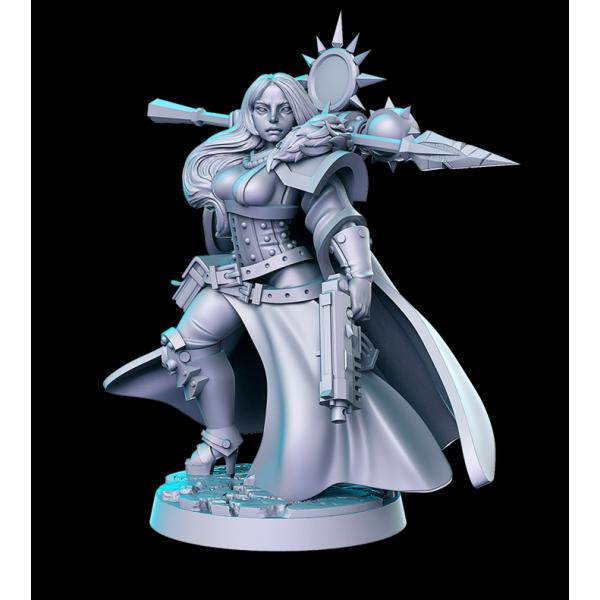 Nun Squad高さ：46.7mm25mmプレーンベース付きスケール：32mm材質：UVレジンデザイン：RN Estudio Miniatures当商品はRN Estudio Miniaturesの商用認可を受けて当店が３Dプリントを行っ...