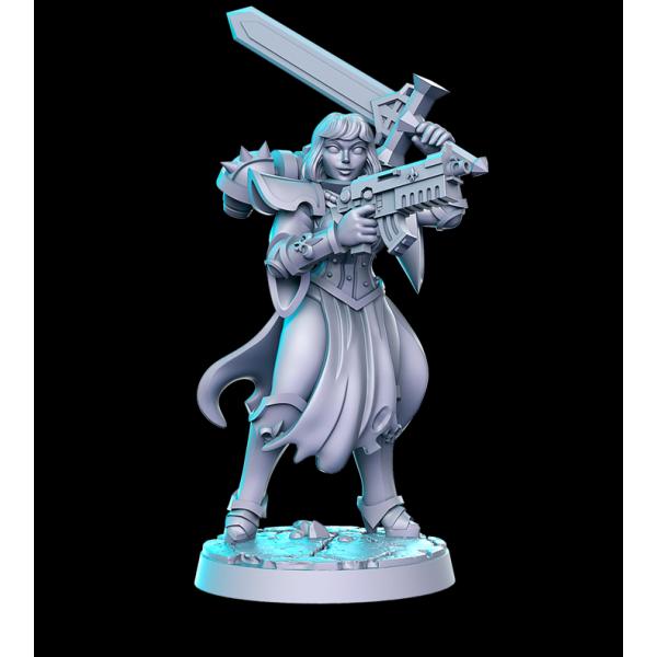 Nun Squad高さ：55.1mm30mmプレーンベース付きスケール：32mm材質：UVレジンデザイン：RN Estudio Miniatures当商品はRN Estudio Miniaturesの商用認可を受けて当店が３Dプリントを行っ...