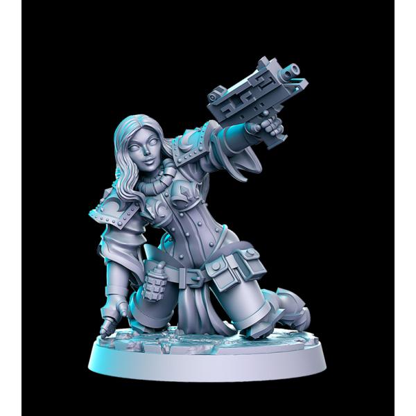 Nun Squad高さ：31.8mm25mmプレーンベース付きスケール：28mm材質：UVレジンデザイン：RN Estudio Miniatures当商品はRN Estudio Miniaturesの商用認可を受けて当店が３Dプリントを行っ...