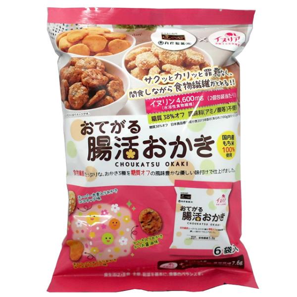 国内産もち米100％使用。こだわり素材3つの味がおいしい！食物繊維たっぷりのおかき3種を、糖質オフの風味豊かな優しい味付けで仕上げました。ココナッツ味、かつお醤油味、チーズ＆ペッパー味の3つの味が楽しめます。足りない食物繊維を1日2袋（個包...