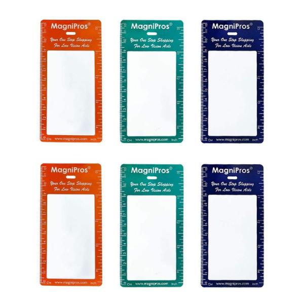 【商品名】　Magnifierfactory MAGDEPO ブックマーク拡大鏡 測定 シートレンズ しおりサイズ リーディングルーペ ルーラー 3倍  【商品説明】　・【コンパクトで軽量】本のしおりのようなサイズで極めて軽い。長さx幅：1...