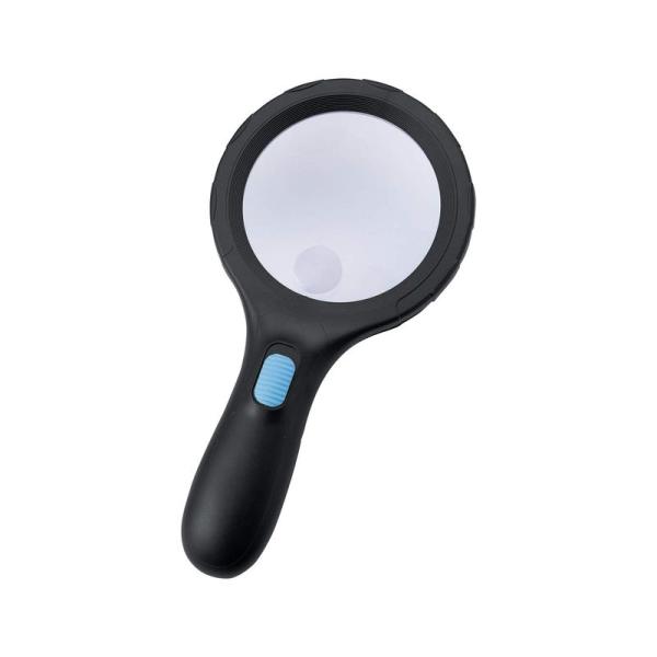 【商品名】　コモライフ 明るい10灯LED付拡大鏡 ルーペ 2.5倍 5倍 手持ち 虫眼鏡 プレゼント 敬老の日 研究 子ども 大人 【商品説明】　・10灯のLEDライトを付ければ暗い場所でも明るく照らして文字が読める・使用電池/単3乾電池...