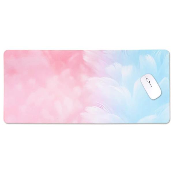 【商品名】　Newseego マウスパッド ゲーミングマウスパッド キーボードパッド かわいい テーブルマット 超大型 薄型 滑り止め 水洗い ズレない 【商品説明】　・【スムーズな操作感】 良質な布地と高密度の編み方は繊細で滑らかな表面を...