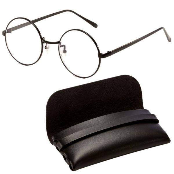 【商品名】　Aquamie ブルーライト カット だてメガネ パソコン めがね まる メガネ 丸 眼鏡 お洒落 (ブラック) 【商品説明】　 【サイズ】　高さ : 2.80 cm　横幅 : 7.20 cm　奥行 : 18.60 cm　重量 ...